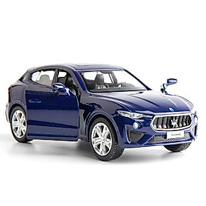 RMZ City 1:36 Scale for Diecasting Alloy Car Model Maserati Levante Toy Car, Pull Back Vehicles Toy Car for Toddlers Kids Boys Girls Gift Blue