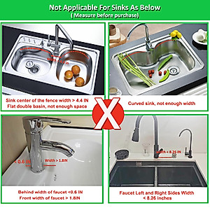 Silicone Faucet Handle Drip Catcher Tray Mat, Silicone Faucet Mat Sponge Holder for Kitchen Sink Accessories Gadgets, Drying Mat for Kitchen Counter Bathroom Sink Splash Guard -Black