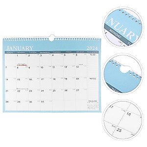 NUOBESTY Desktop Calendar 2024 Calendar Appointment Hanging Calendar Daily Use Calendar for Office 2024 Wall Calendar Wall Calendars Sturdy Calendar Desk Calendar Dating Small Wall Calendar