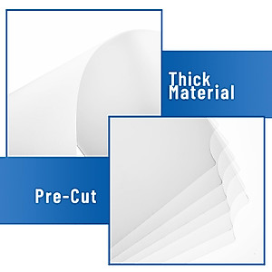 Frienda Set of 10 Wire Shelf Liner 18 x 48 Inch Heavy Duty Shelf Liners Packed Flat for Wire Shelving, Waterproof Non Adhesive Plastic Mat for Metal Rack Kitchen Shelves, Shoe Rack