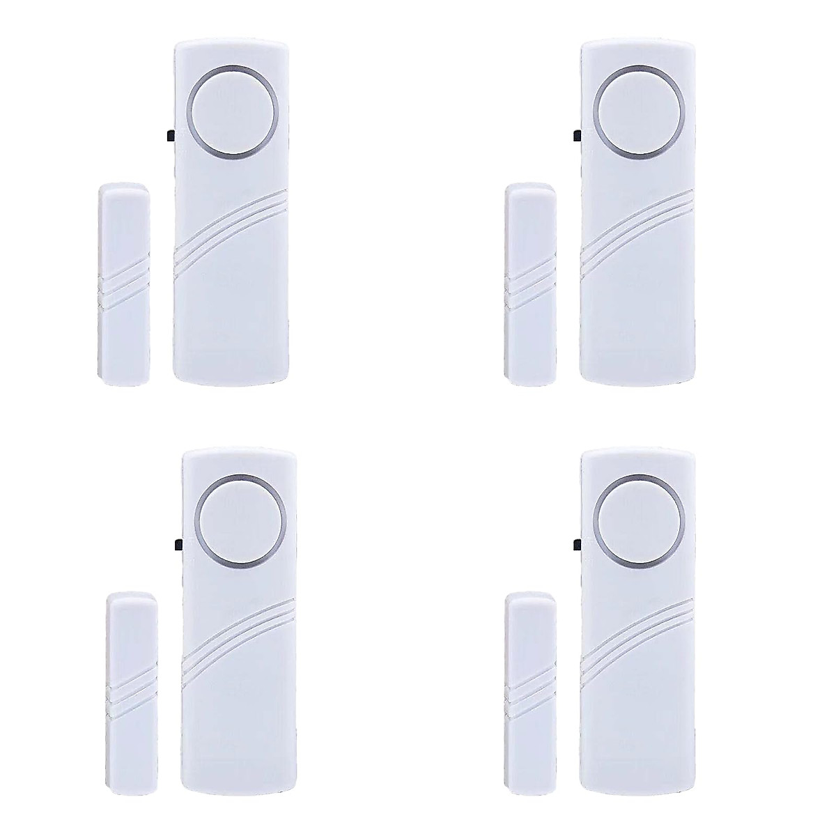 4 Pack Window Door Alarm, Door Sensor Alarm for Kids Safety, Alarm System for Home Security for Pool, Garage, Apartment, Dorm, RV and Office