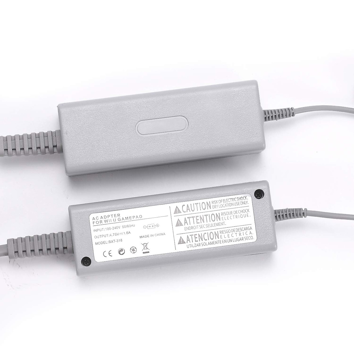 Fpxnb 2 Pack Wii U Gamepad Chargers, AC Adapter Power Supply Replacement for WiiU Gamepad Remote Controller