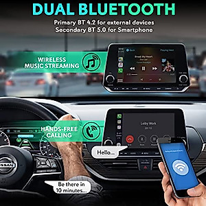 Pyle Wireless Carplay iA Box, 4GB RAM 64GB ROM, 2.4GHz, 5GHz Dual Band WiFi BT Octa Core 64Bits D, 4K Full HD, H.265, USB3.0 Android Box, Screen Mirroring, Install Android Apps - PAS22BK