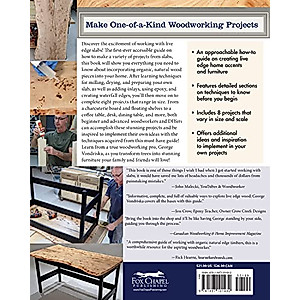 Woodworker's Guide to Live Edge Slabs: Transforming Trees into Tables, Benches, Cutting Boards, and More (Fox Chapel Publishing) Approachable Handbook to Creating Live-Edge Furniture, with 8 Projects