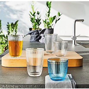 Bormioli Rocco Line Water Glass,Clear, 9.75 oz (Pack of 12)