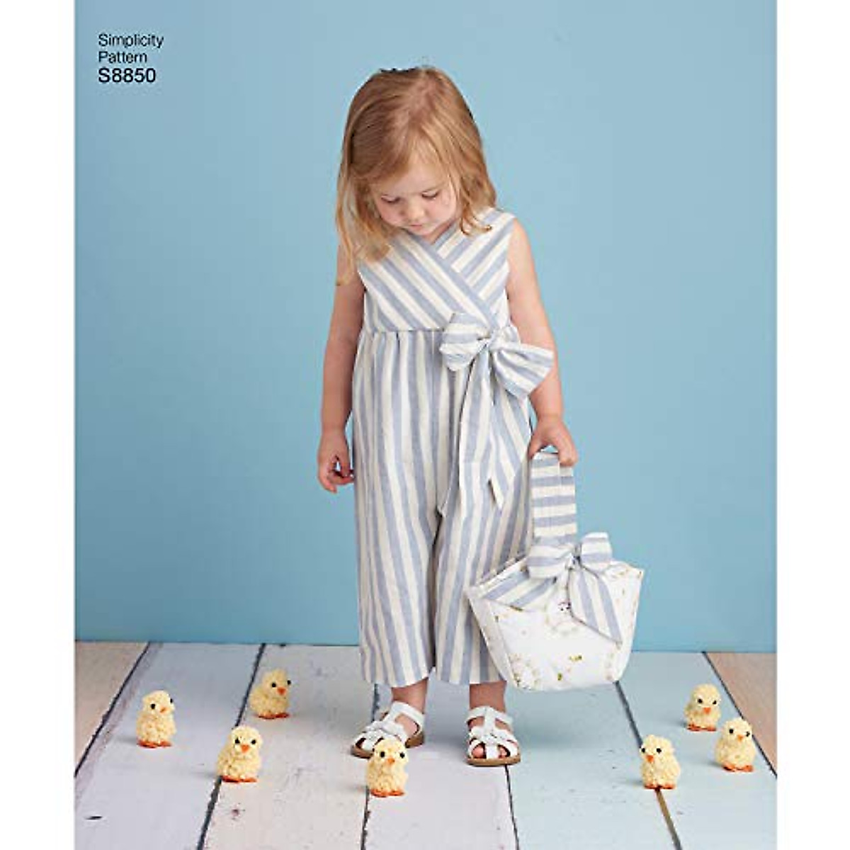 Simplicity Toddler's Dress Basket Toy and Jumpsuit Sewing Patterns, Sizes 1/2-4