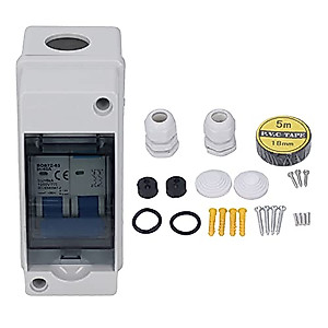 DC Disconnect Switch 1000V 40A Solar PV DC IP65 Distribution Box Isolation Switch Photovoltaic Solar Panel Grid Connected System Transparent Cover Miniature Circuit Breaker MCB