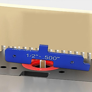 Router Table Setup Bars, Kingson Aluminum Alloy Woodworking Tools Compatible for Kreg (Set of 7)