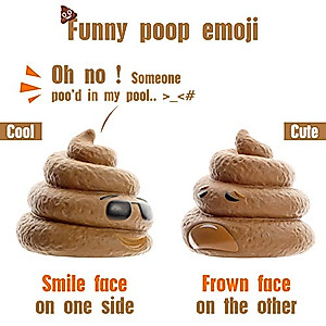 XY-WQ Chlorine Floater, Floating Pool Chlorine Dispenser (Emoji), Fits 1 and 3 Inch Tablets - Suitable Large and Small Pools, Hot Tub, Spa