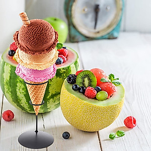 Operitacx 3Pcs Ice Cream Cone Holder Iron Popsicle Display Stand Egg Cone Holder Racks Waffle Cones Holder DIY Baking Rack Food Serving Rack