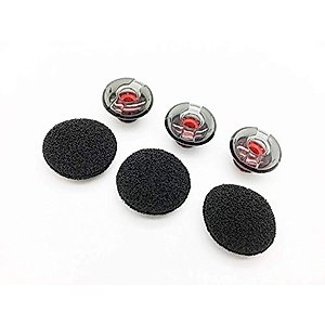 AvimaBasics Voyager 5200 Ear Tips - 3 Pcs Premium Replacement Earbuds Eartips Eargels & Foams Set for Plantronics Voyager 5200 5220 Wireless Bluetooth Headsets (Medium Size)