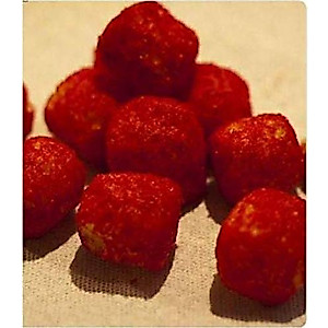 FLAMIN HOT ASTEROID POPPERS 4 BAGS (Flavored Corn Puffs) 1 Ounce Bags