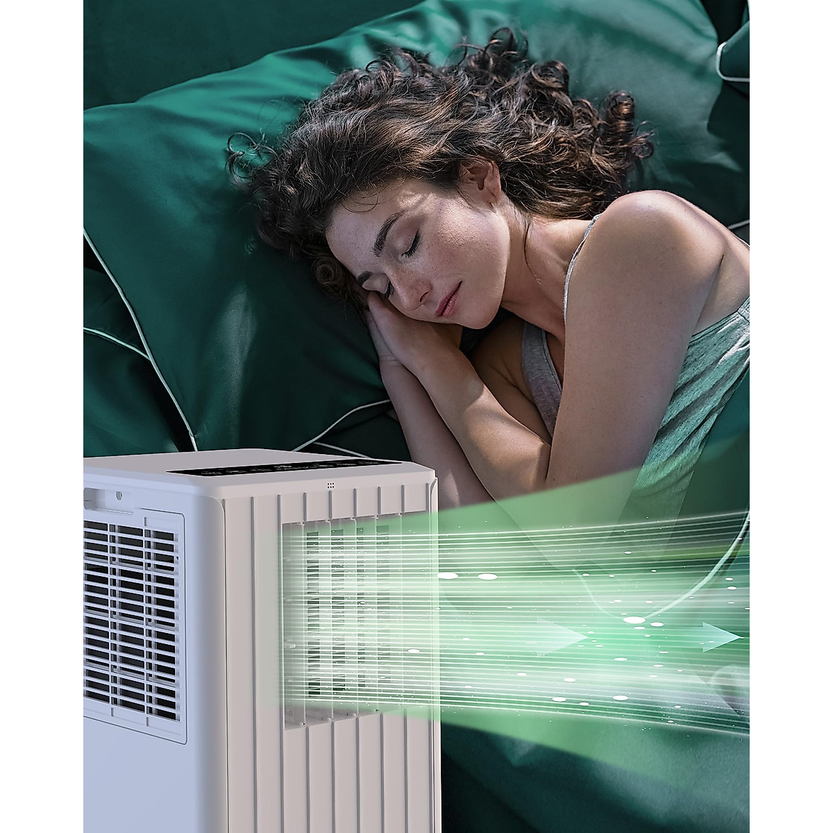 KYBOLT Portable Air Conditioners, 8000 BTU Air Conditioner Portable for Room up to 350 Sq. Ft. with Remote Control, White