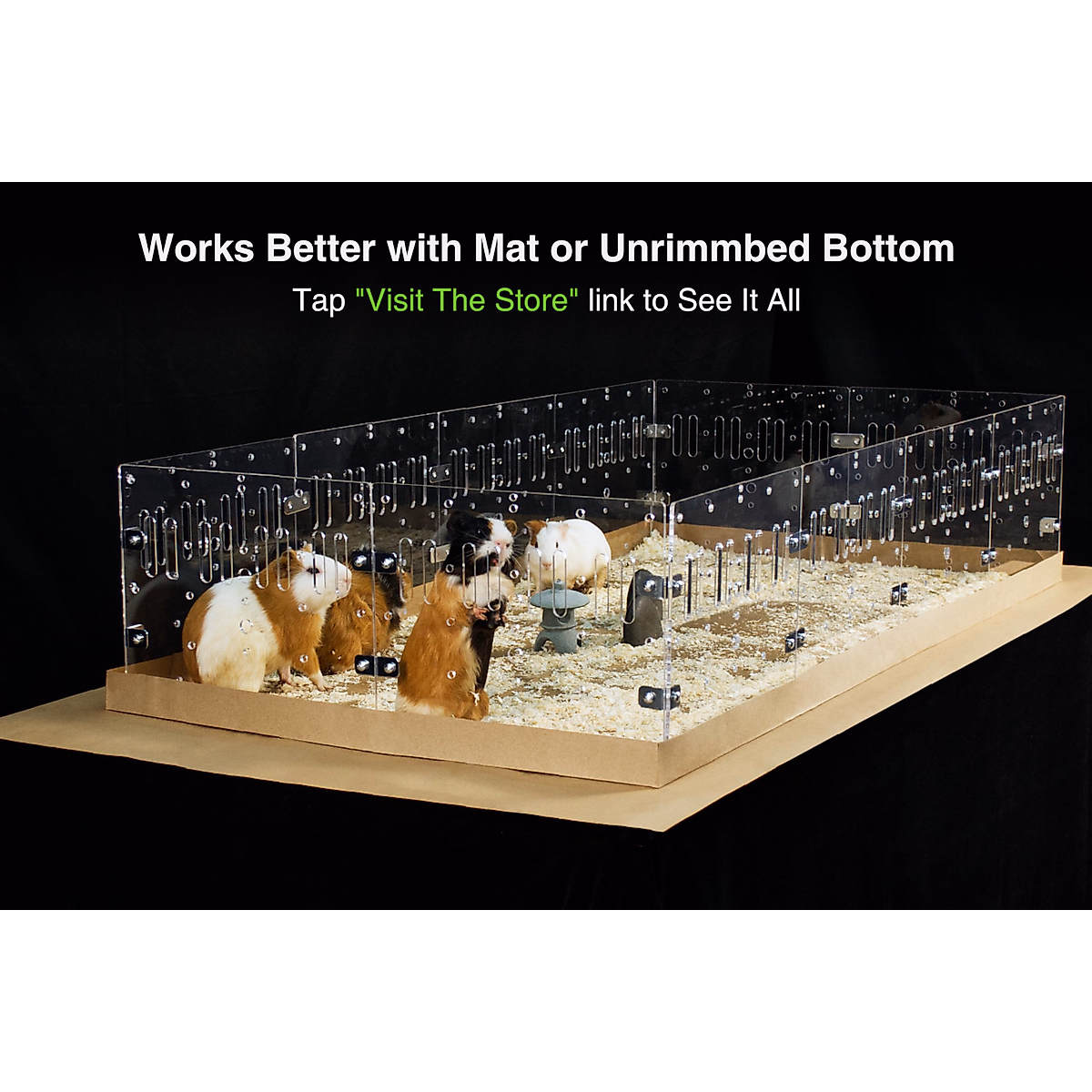 GuineaLoft™ 4x2ft Cage Disposable Bottom (6-Month Supply) - Large Liner Bag for Guinea Pig Cage Bottom, Water-Resistant Kraft Paper, Disposable, Biodegradable, Handcrafted, Exclusive by Guinea Loft