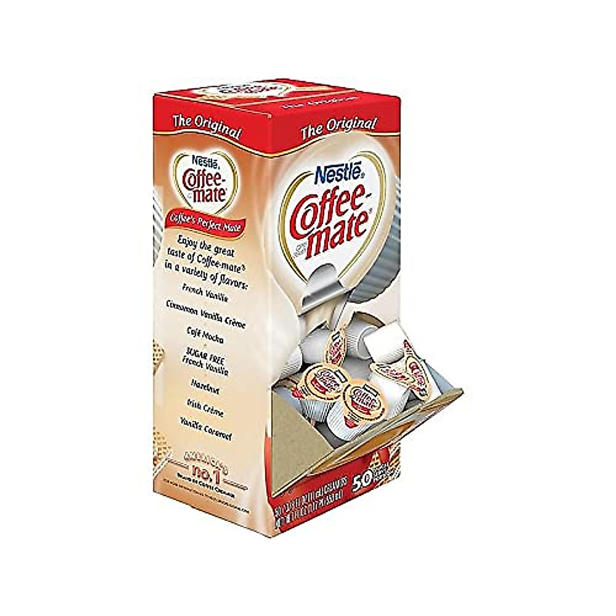 Nestle 35110 Coffee-Mate Original Flavor Creamer, Single Serve Portions, 50/Box