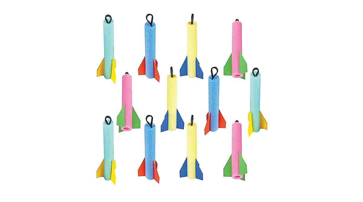 Foam Finger Rockets - 12-Pack Fun for Kids & Parties!