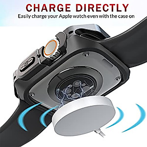 Mechanical Soft Case Compatible with Apple Watch Ultra 49mm Protector Case, Slim Watch Cover Anti-Scratch Protective Bumper for 49mm Apple iWatch Ultra 49mm Bands Strap Accessories - Silver