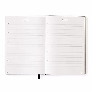 Mål Paper Five Year Journal - Cotton Hardback | Daily Dated Notebook for Mindfulness, Recovery & Positive Thinking Tool | Life Planner Log Book | Hand Finished, Unique Gifts for Men & Women