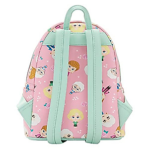 Loungefly Golden Girls Chibi Art All Over Print Womens Double Strap Shoulder Bag Purse