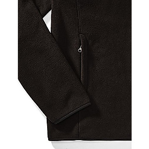Amazon Essentials Men's Full-Zip Polar Fleece Jacket (Available in Big & Tall), Black, Small