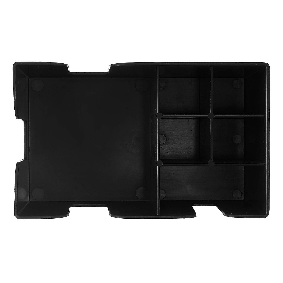 [1 PACK] Bar Caddy with 6 Compartments, Plastic Bar Organizer, Heavy Duty Refillable Bar Organizer, Barware Caddy, Napkin Dispenser, Straw Organizer by EcoQuality