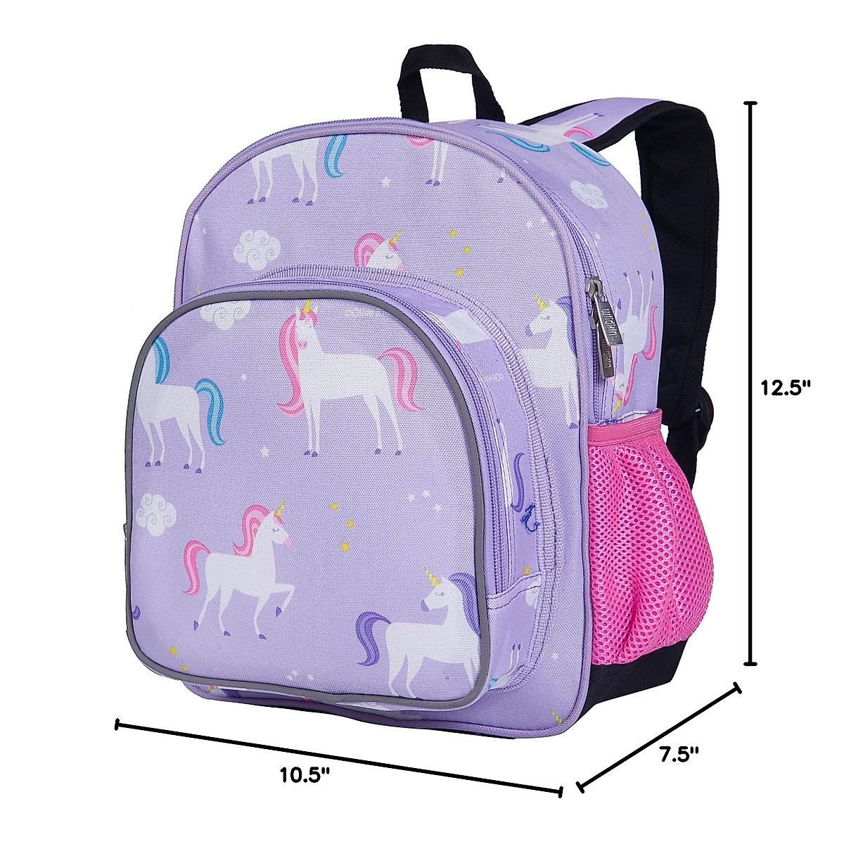 Wildkin 12-Inch Kids Backpack for Boys & Girls, Perfect for Daycare and Preschool, Toddler Bags Features Padded Back & Adjustable Strap, Ideal for School & Travel Backpacks (Unicorn)