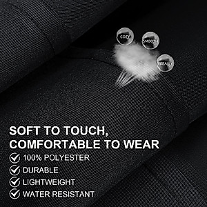 Yiclick 2 Pack Server Waitress Aprons, Waitress Accessories for women men, Black Apron for Server Waist Waiter, Apron with Pockets Waterproof