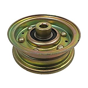 Flat Idler Pulley Compatible with 9753 EXMARK 1-323285 (3/8-inches X 2-3/4-inches)