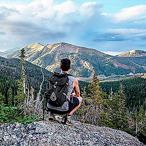 AquaQuest Spindrift Waterproof Backpack 30 L - Black + Red