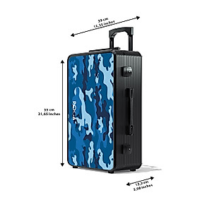 POGA PRO Premium Portable Console Travel Case incl. Trolley and 21,5'' ASUS Gaming Monitor for Xbox Series S - Navy