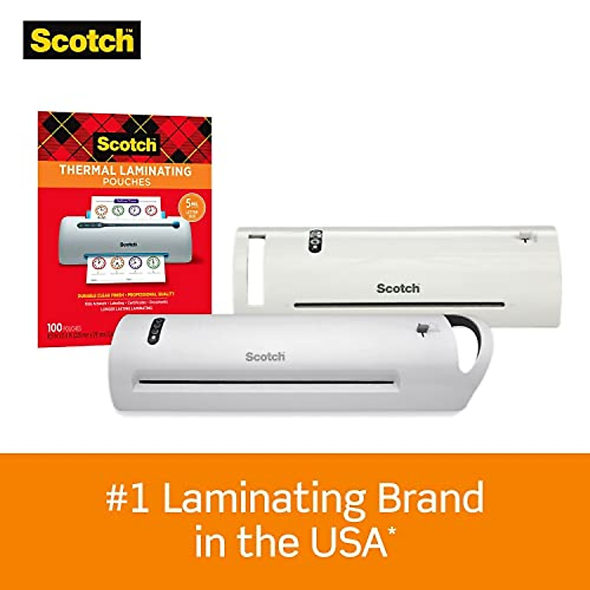 Scotch TP3854100 Letter Size Thermal Laminating Pouches, 3 mil, 11 1/2 x 9, 100 per Pack