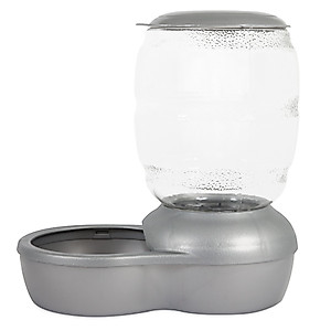 Petmate Replendish Automatic Cat and Dog Feeder 4, Pearl Silver Grey, 2 LB