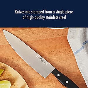 HENCKELS Statement Razor-Sharp 2-pc Chef Knife Set, German Engineered Informed by 100+ Years of Mastery, Black/Stainless Steel