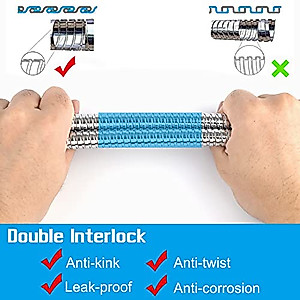 Hibbent All Metal Shower Hose,Shower Head Holder for Handheld Shower Head,71 Inch Stainless Steel Extra Long Shower Hose Replacement,Adjustable Shower Arm Mount,Brass Pivot Ball,Anti-Twist Hose,Chrome