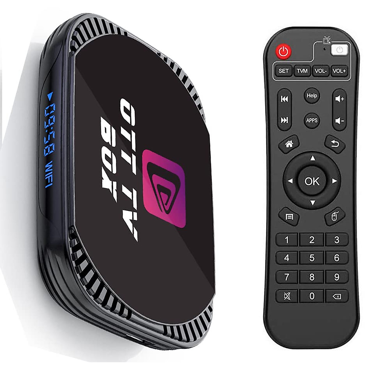 Android 11.0 TV Box 4GB RAM 32GB ROM TV Box MXIII Pro X4 Amlogic S905X4 64-bit Quad Core with Dual Wi-Fi 2.4G/5.0G, BT 4.0/ 3D Ultra HD 8K/ H.265/ 1000M LAN/USB 3.0 Smart TV Box