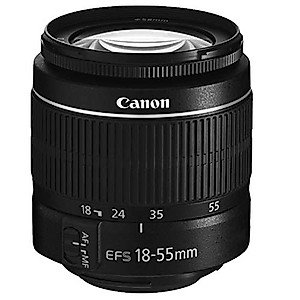 Canon EOS 2000D (Rebel T7) DSLR Camera w/Canon EF-S 18-55mm F/3.5-5.6 III Zoom Lens + Case + 64GB SD Card + Spare Battery (14pc Bundle)