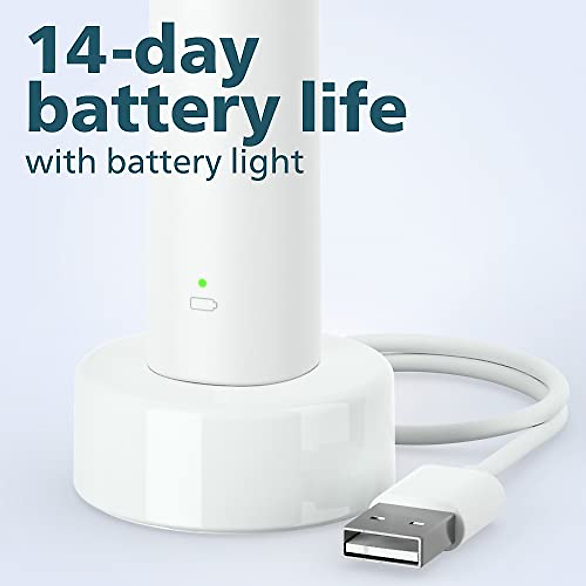 Philips Sonicare 2100 Electric Rechargeable Power Toothbrush, White Mint, HX3661/04