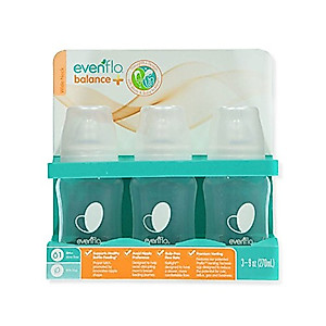 Evenflo Balance Plus 3-Pack Wide Neck Bottles - White, one Size