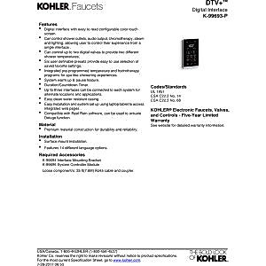 Kohler digital interface