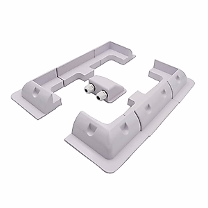 CMYYANGLIN Solar Panel Mounting Brackets ABS Corner Bracket Kit 7PCS, Drill-Free Widely Used on Roofs of RV, Caravans, Vehicles, Camper Vans, Sheds, Garages, Deck of Boats, White