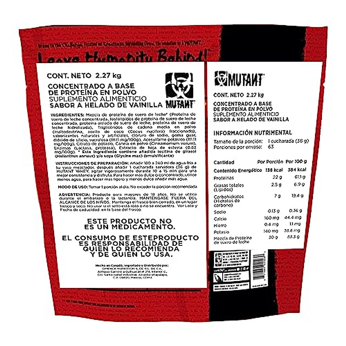 Mutant Whey – Muscle Building Whey Protein Powder Mix in Great Flavors and Enzyme Fortified for Optimum Nutrition, 5 lb – Vanilla Ice Cream