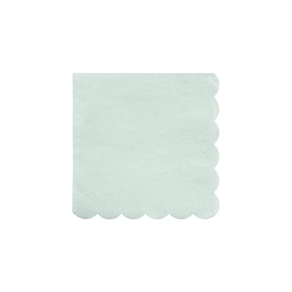 Meri Meri Disposable Paper Napkins (Pack of 20), Scalloped Edge, 2 Sizes, 15 Colors, Party Napkins