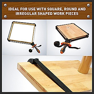 HORUSDY Band Clamp, Woodworking Frame Clamp Strap Holder for Picture Strap Clamp Strap Clamp