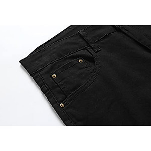 WULFUL Men's Ripped Jeans Slim Fit Skinny Stretch Comfy Denim Jeans Pants