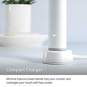 Sonic Electric Toothbrush by GreaterGoods, Home Oral Care Kit Includes Rechargeable Battery, Charger, Holder, & Replacement Heads