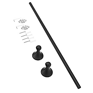Amazon Basics AB-BR840-FB Towel Bar-Standard, 24-Inch, Flat Black