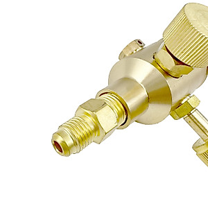 RX WELD Nitrogen Flow Indicator 1/4" SAE Flare Inlet and Outlet 50PSI 1YR Warranty