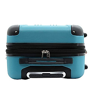 Travelers Club Sky+ Luggage Set,Expandable, Teal, 5 Piece