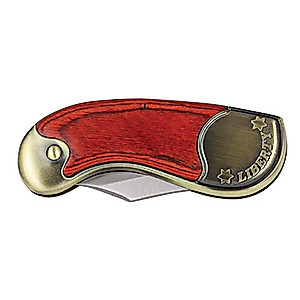 American Flag Coin Pocket Knife with Bicentennial Washington Quarter| 3-inch Stainless Steel Blade | Genuine United States Coin | Collectible | Certificate of Authenticity