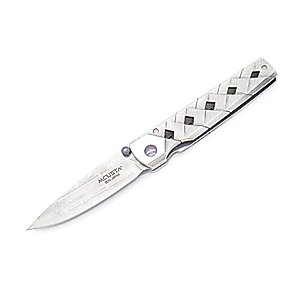 Mcusta Seki Japan Yoroi MC-37D VG-10 San Mai Damascus Small Folding Pocket Knife